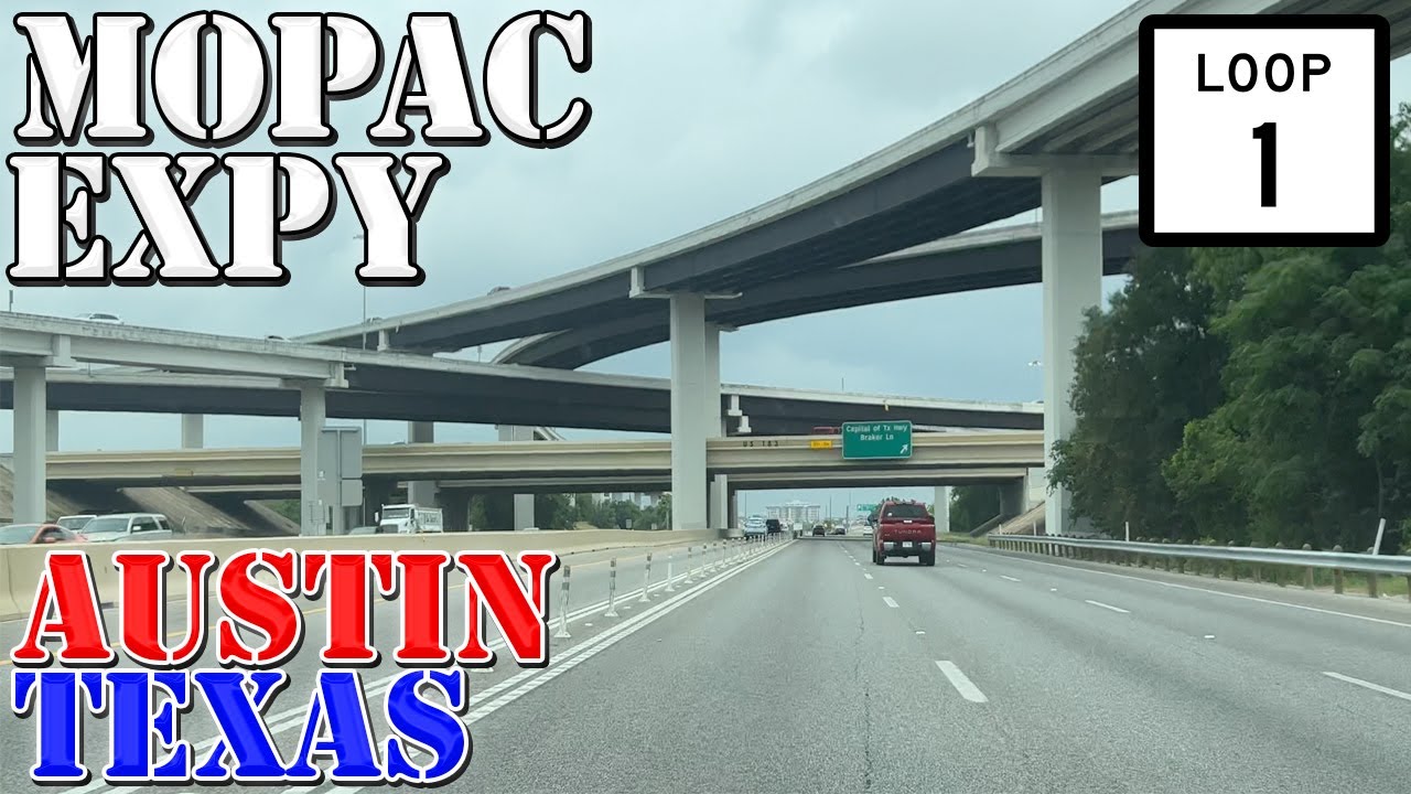 TX Loop 1 North - The MoPac Expressway - Austin - Texas - 4K Highway ...