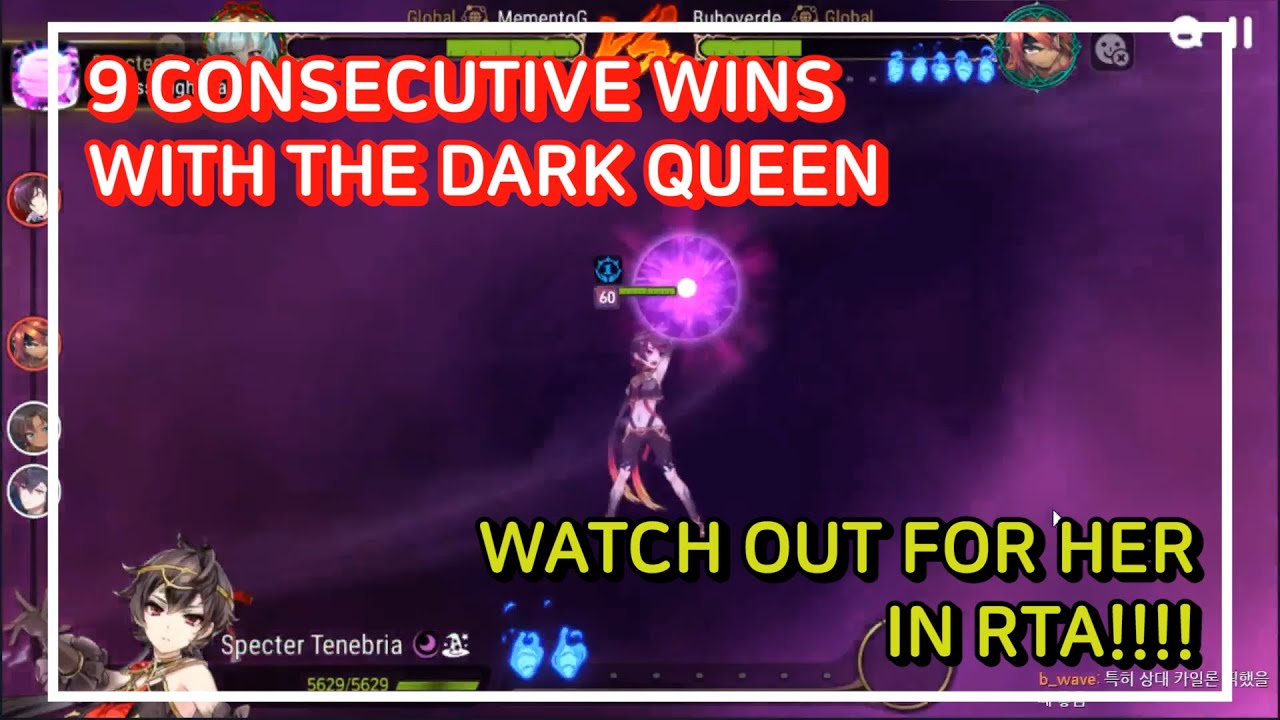 Epic Seven RTA - 9 Straight Wins with Specter Tenebria - YouTube