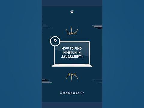 How to find minimum in JavaScript? - YouTube