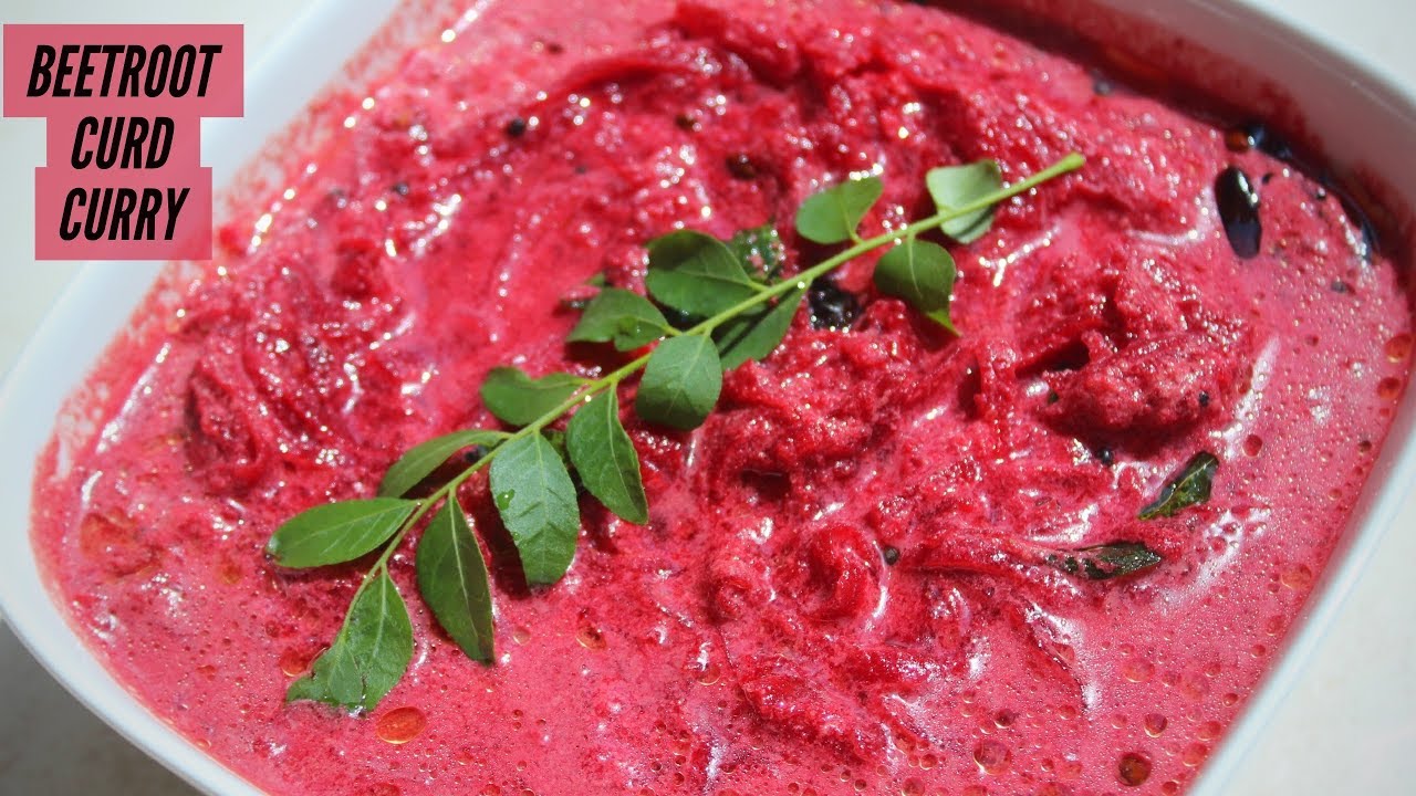 BEETROOT CURD CURRY/BEETROOT THAYIR KULAMBU/CURD CURRY - YouTube