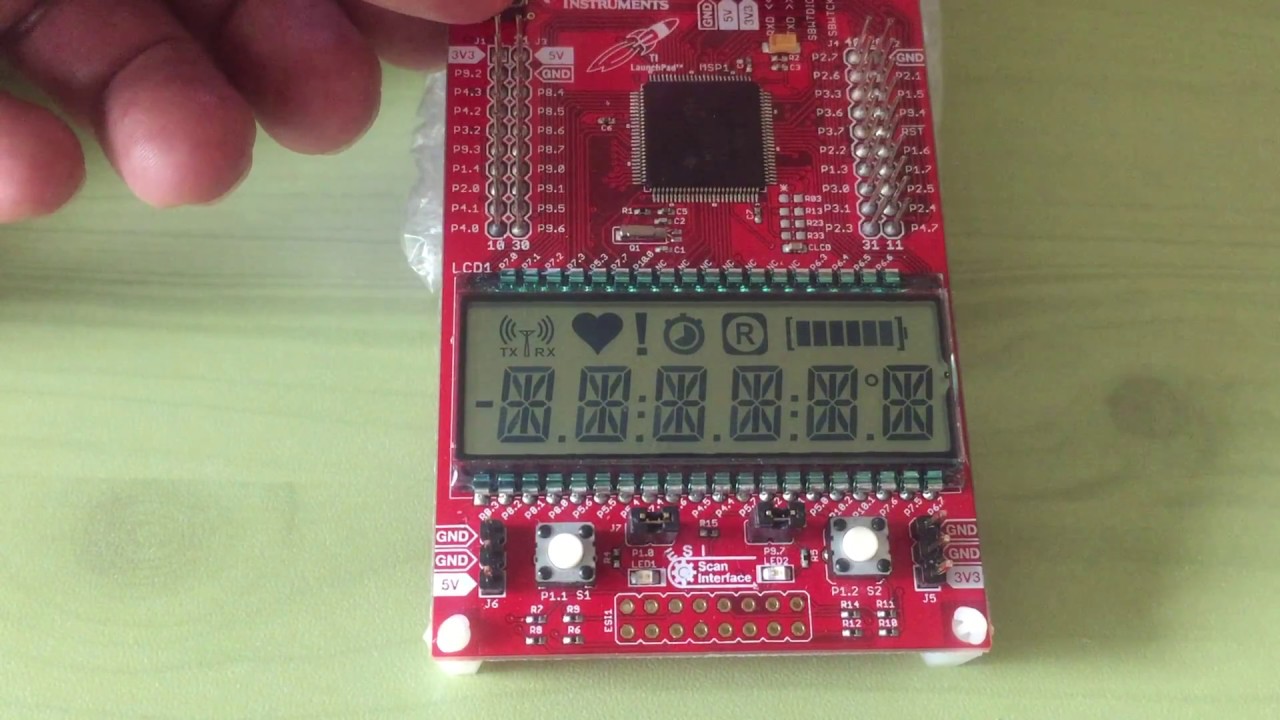 MSP430FR6989, LCDMEM Test - YouTube