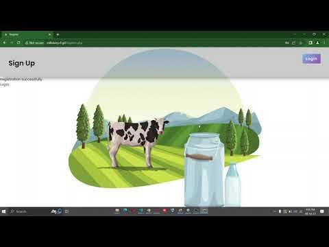 Milk Dairy Project In Webapp | Website | PHP Project | Final Year ...