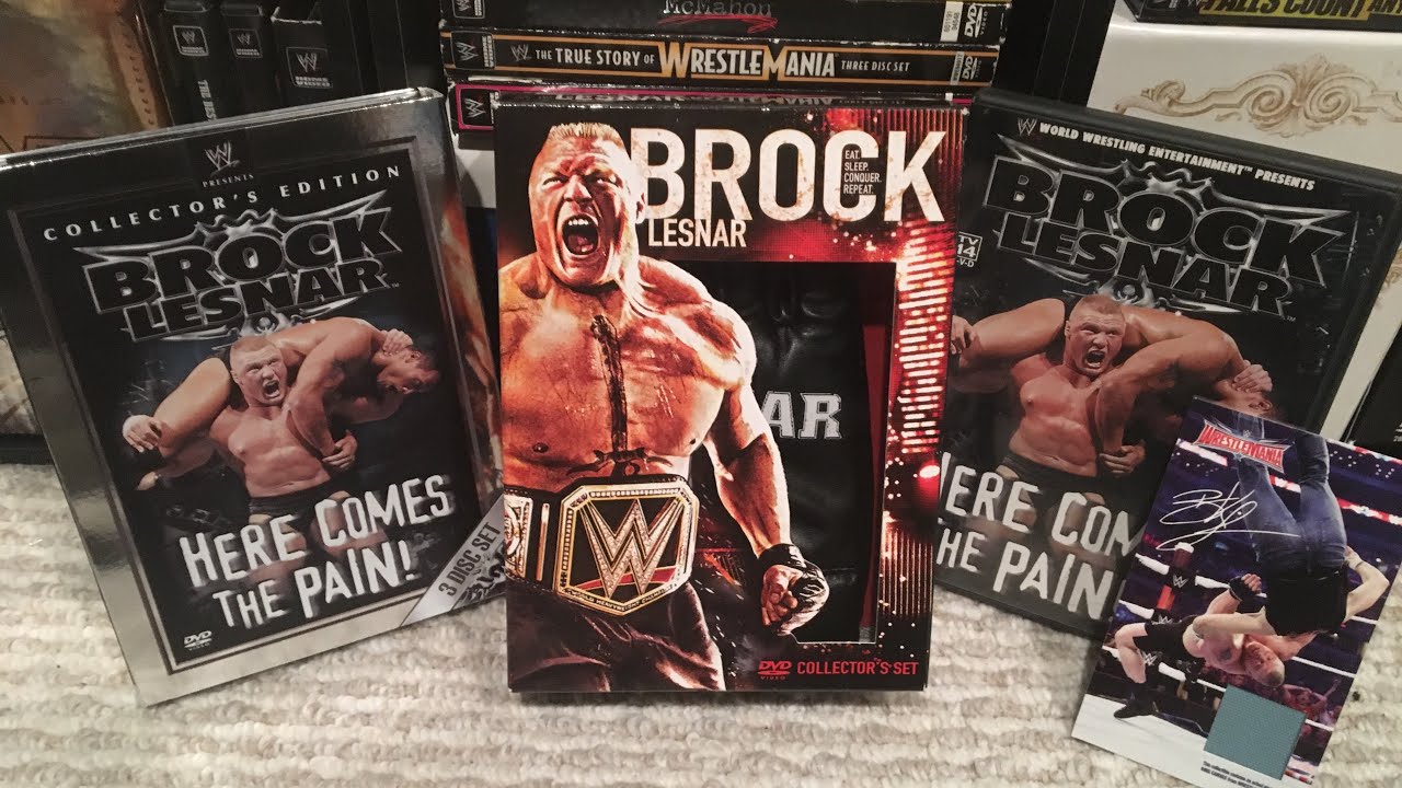 WWE Brock Lesnar DVD Collection Review - YouTube