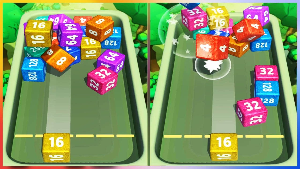 Jelly Merge 2048 - 3D Cube Merge - Gameplay Walkthrough - YouTube
