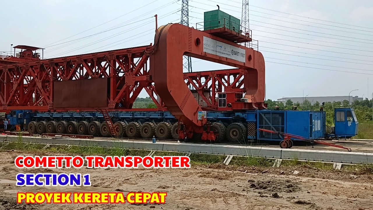 Cometto Multi Axle Transporter for bridge girder Proyek Kereta Cepat ...