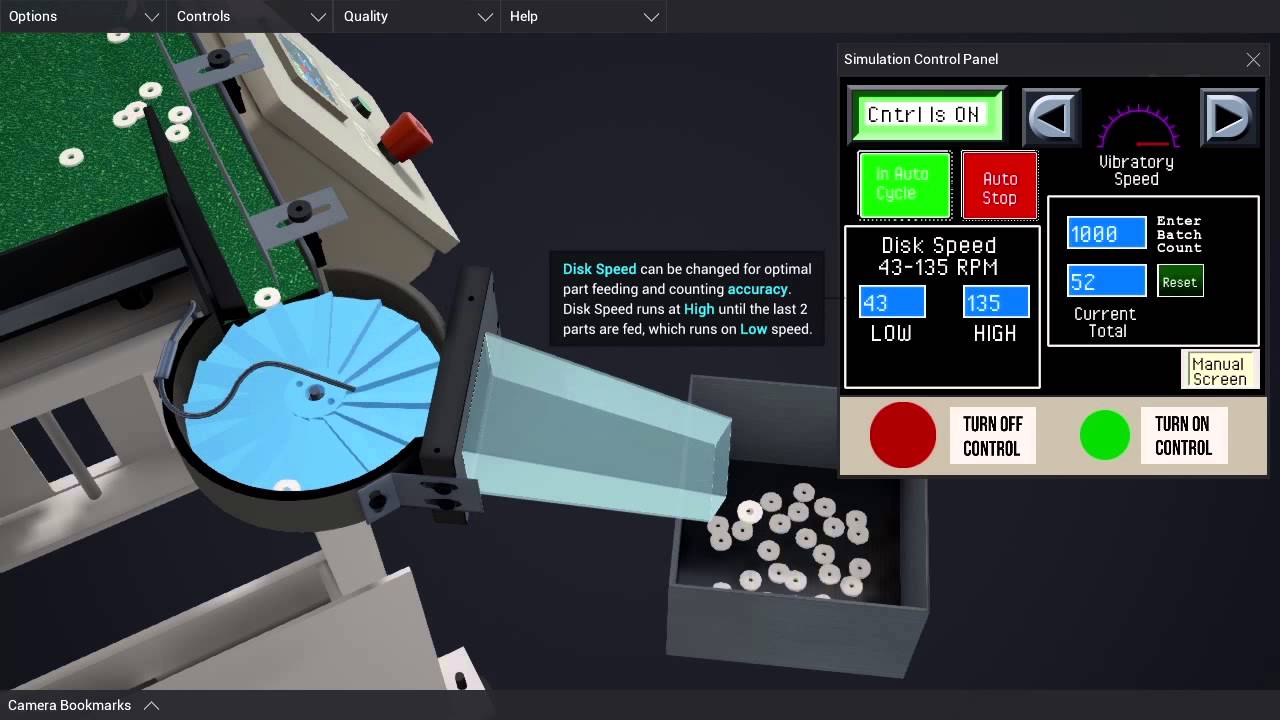 Interactive Flexible Part Counter Application - Tutorial: Operating the ...