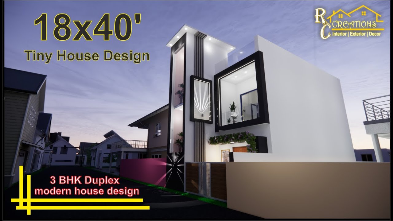 18x40 | 3BHK | RCR Creations | house design | minimalist | Interior ...