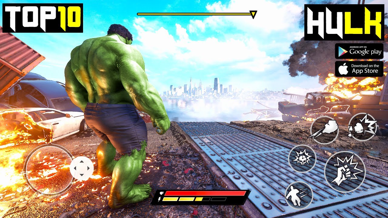 Top 10 HULK Games For Android | Best Hulk Games For Android - YouTube