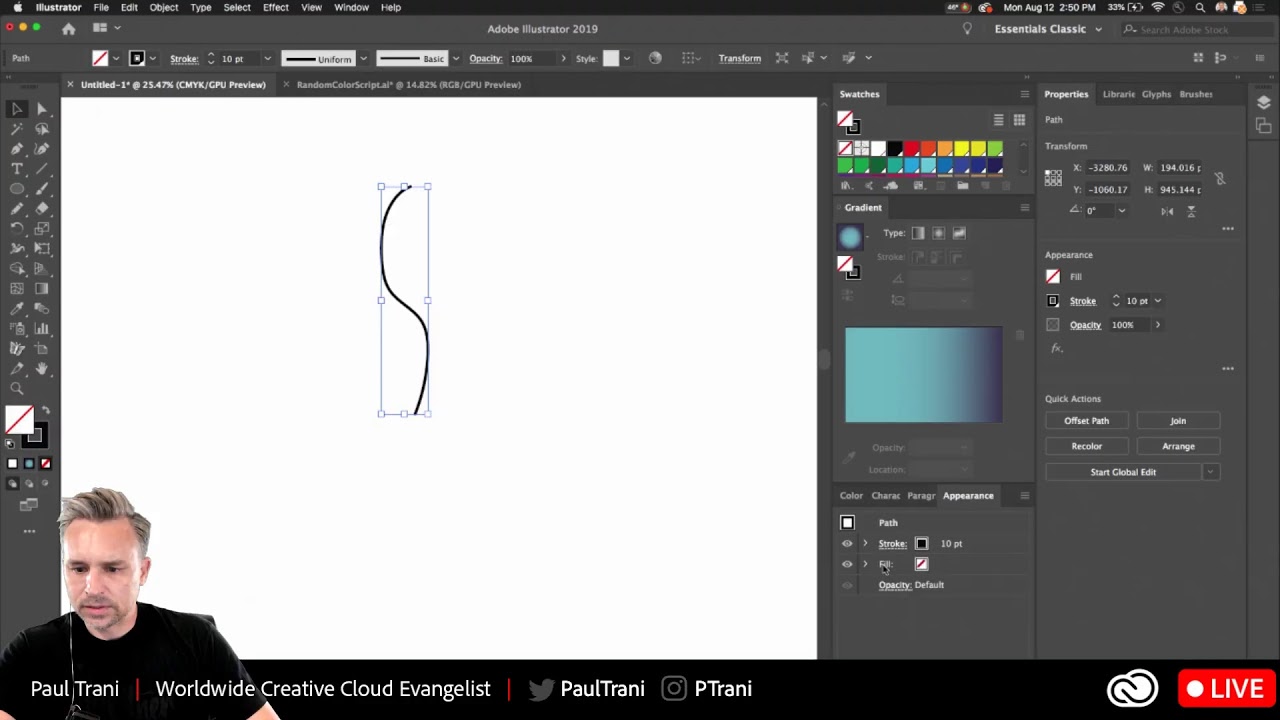 Creating Random Colors in Illustrator - YouTube