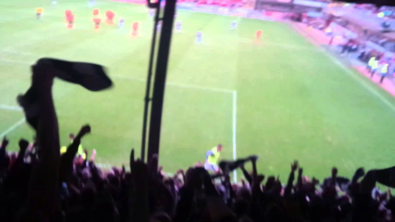 Dundee fans at derby - YouTube