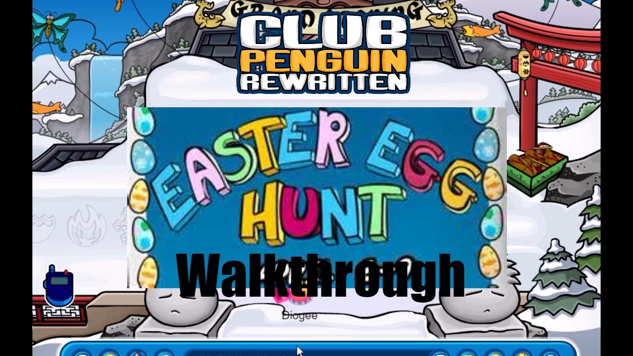 Club Penguin Rewritten - Easter Egg Hunt Walkthrough/Guide - YouTube