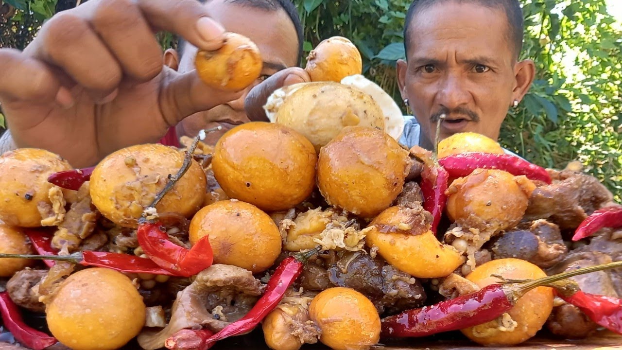 SPICY ADOBONG BAHAY ITLUGAN NG MANOK OR GUYA/OUTDOOR COOKING. - YouTube