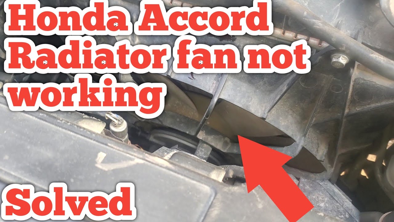 2008 to 2015 Honda Accord radiator fan not working solved - YouTube