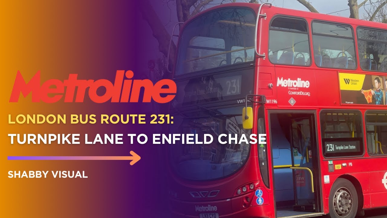 LATE MORNING RIDE THROUGH NORTH LONDON | TURNPIKE LANE TO ENFIELD | Bus ...