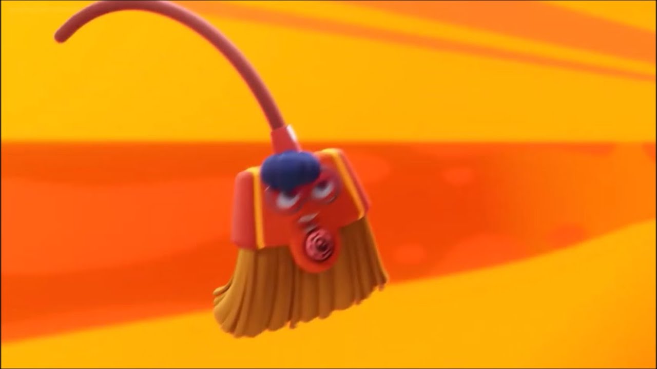 Action Pack - Clay transforms into Broom - YouTube