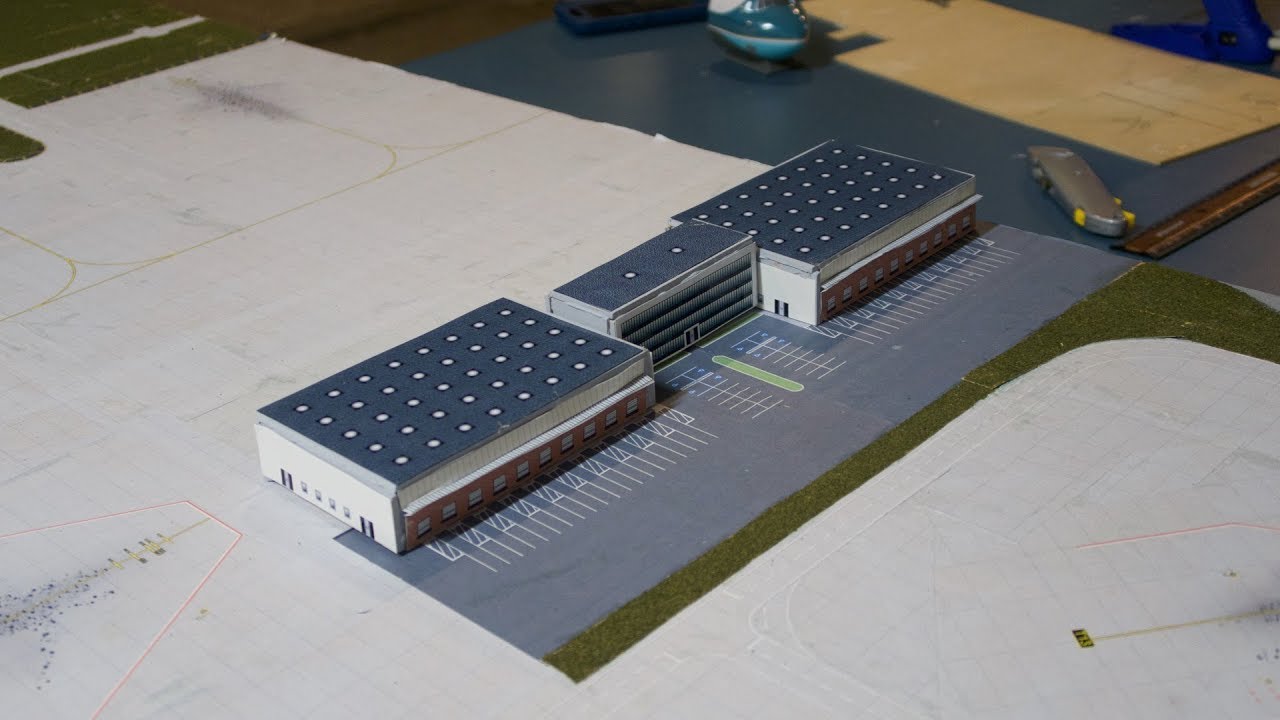 Cargo Terminal for your Model Airport...(finally built it) - YouTube