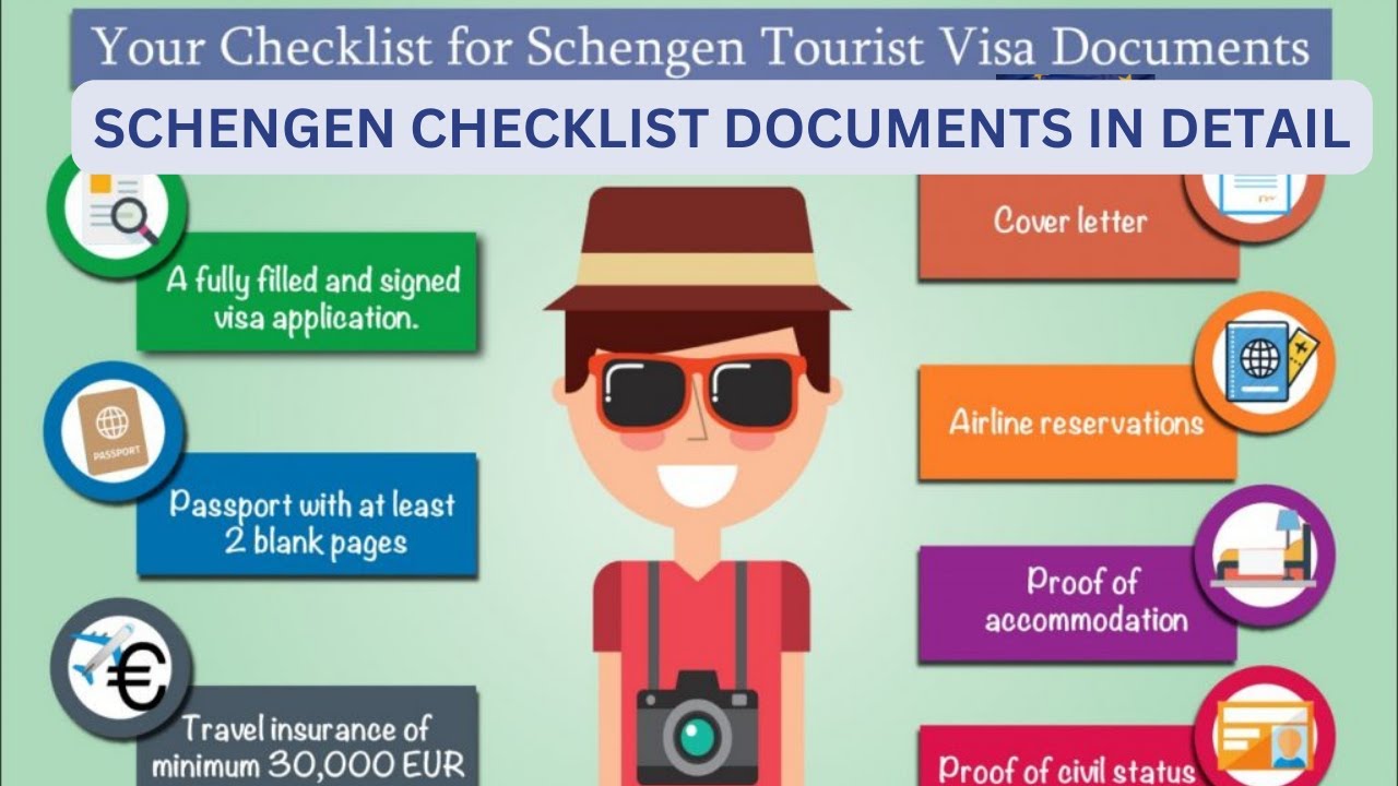 SCHENGEN VISA CHECKLIST with complete documentation - YouTube