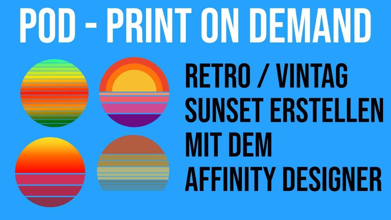 Retro Vintage Sunset erstellen im Detail erklärt mit Grunge Effekt ...