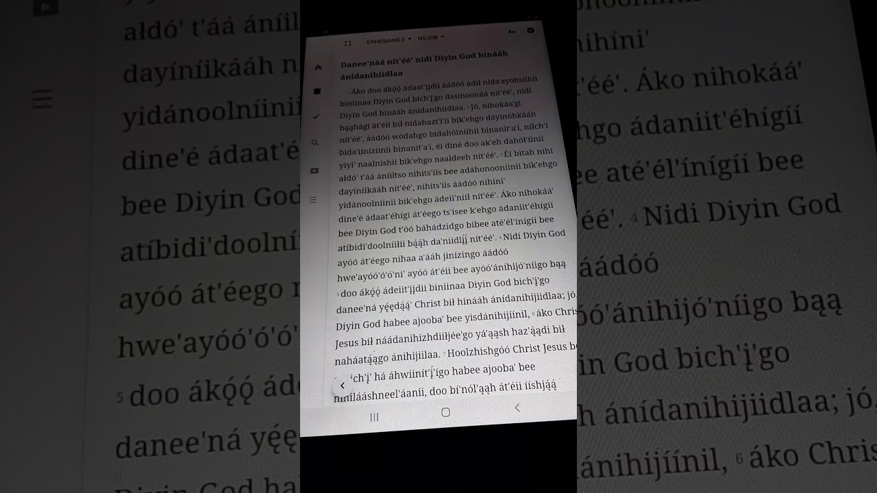 Navajo Bible reading - YouTube