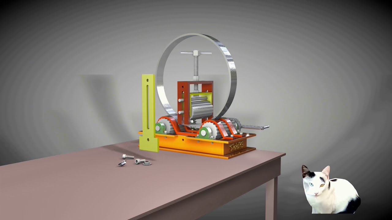 Homemade Strong hand tool for Steel bars bending to circles - YouTube