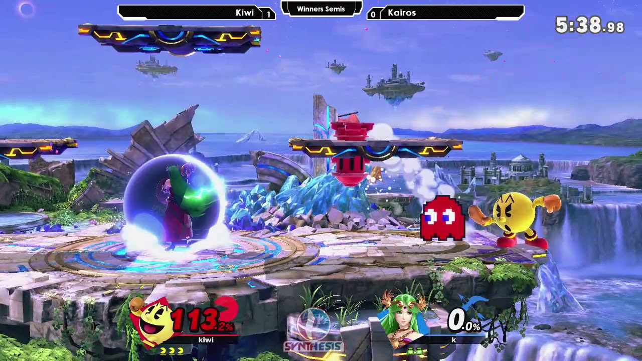 Smash Ultimate: Kiwi (Pac Man) V Kairos (Palutena) - Synthesis 7 ...
