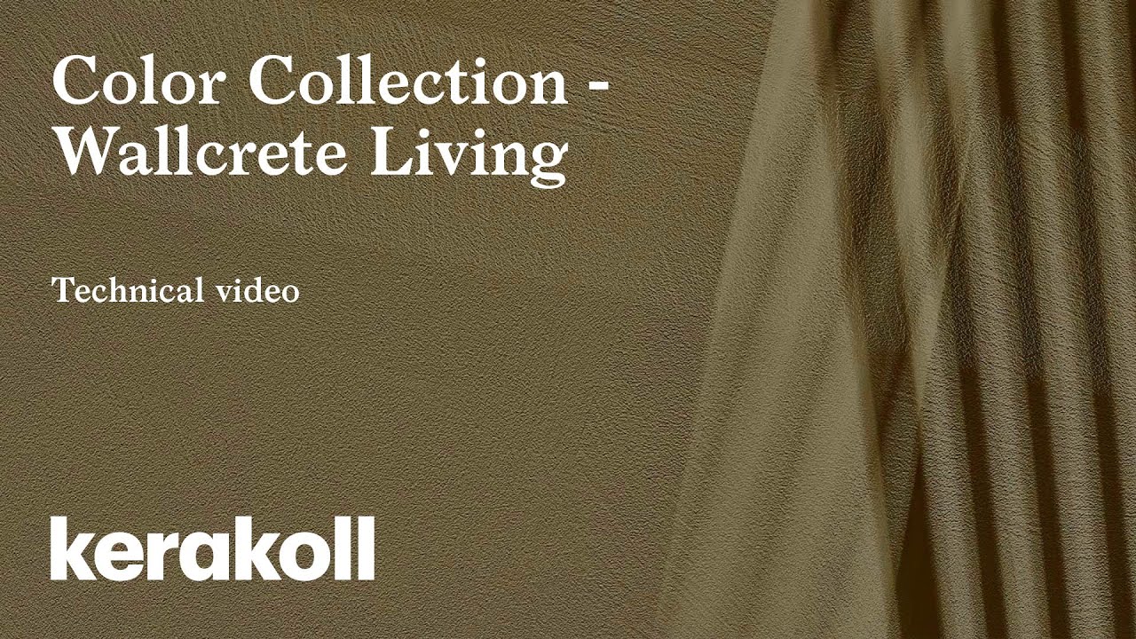 Color Collection | Wallcrete Living | Technical Video | EN - YouTube