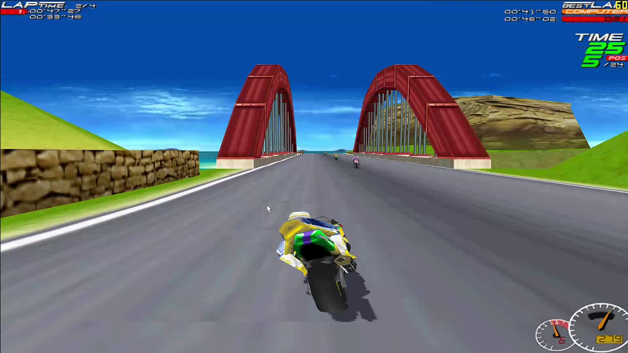 Moto Racer | 1997 | Retro Games Gameplay - YouTube