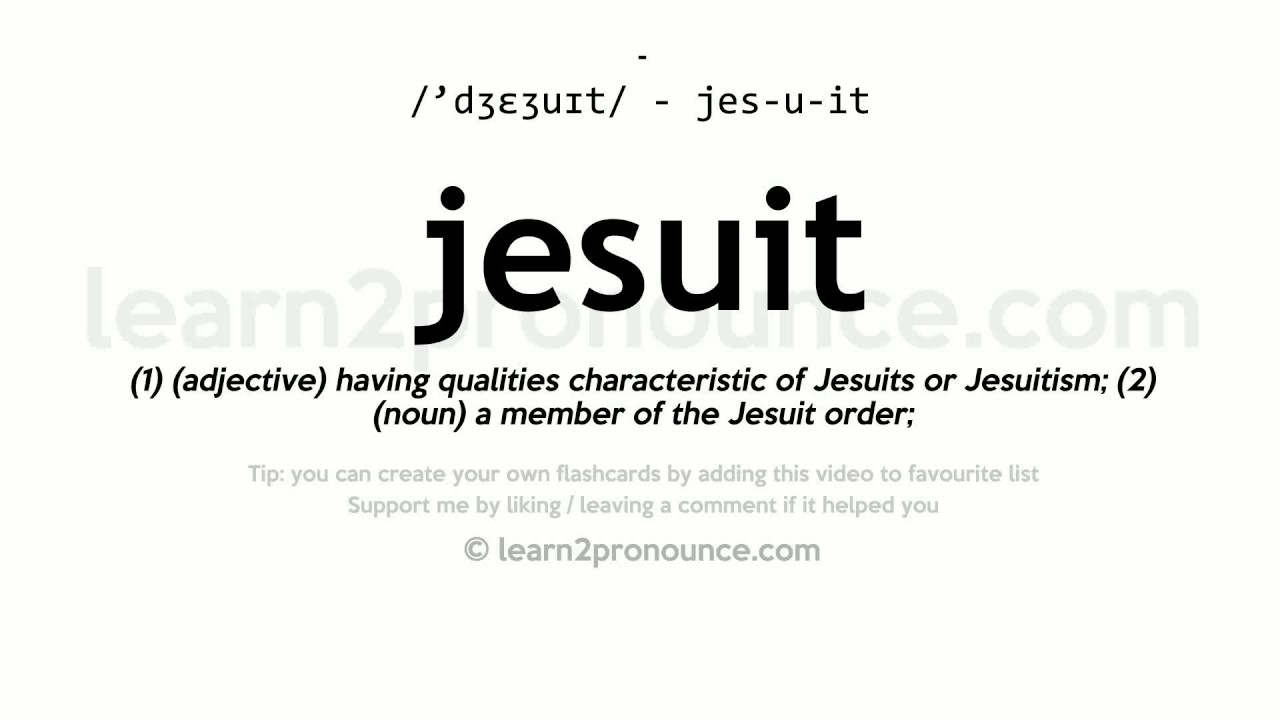 Pronunciation of Jesuit | Definition of Jesuit - YouTube