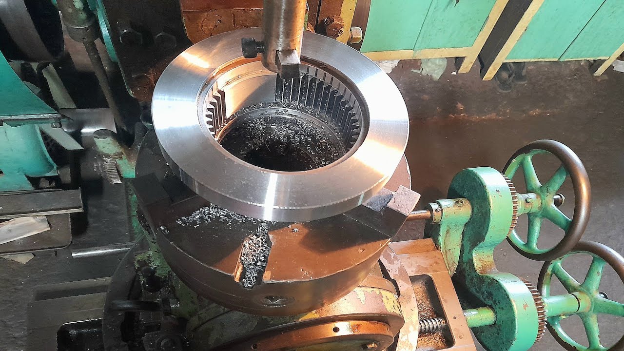 How to making a internal gear wheel | #slotting | ඇතුලත දැති රෝදයක් ...