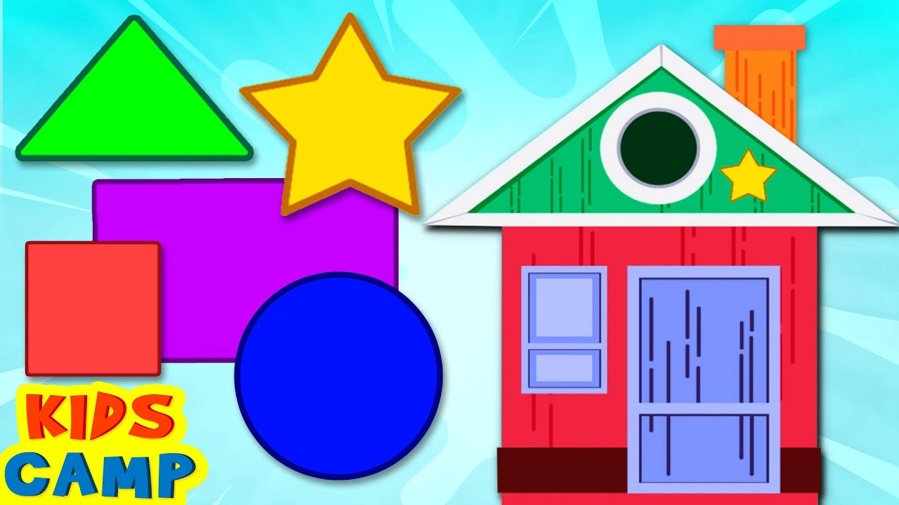 Learn Shapes For Kids With House | Shapes song | Toddler Learning Video ...