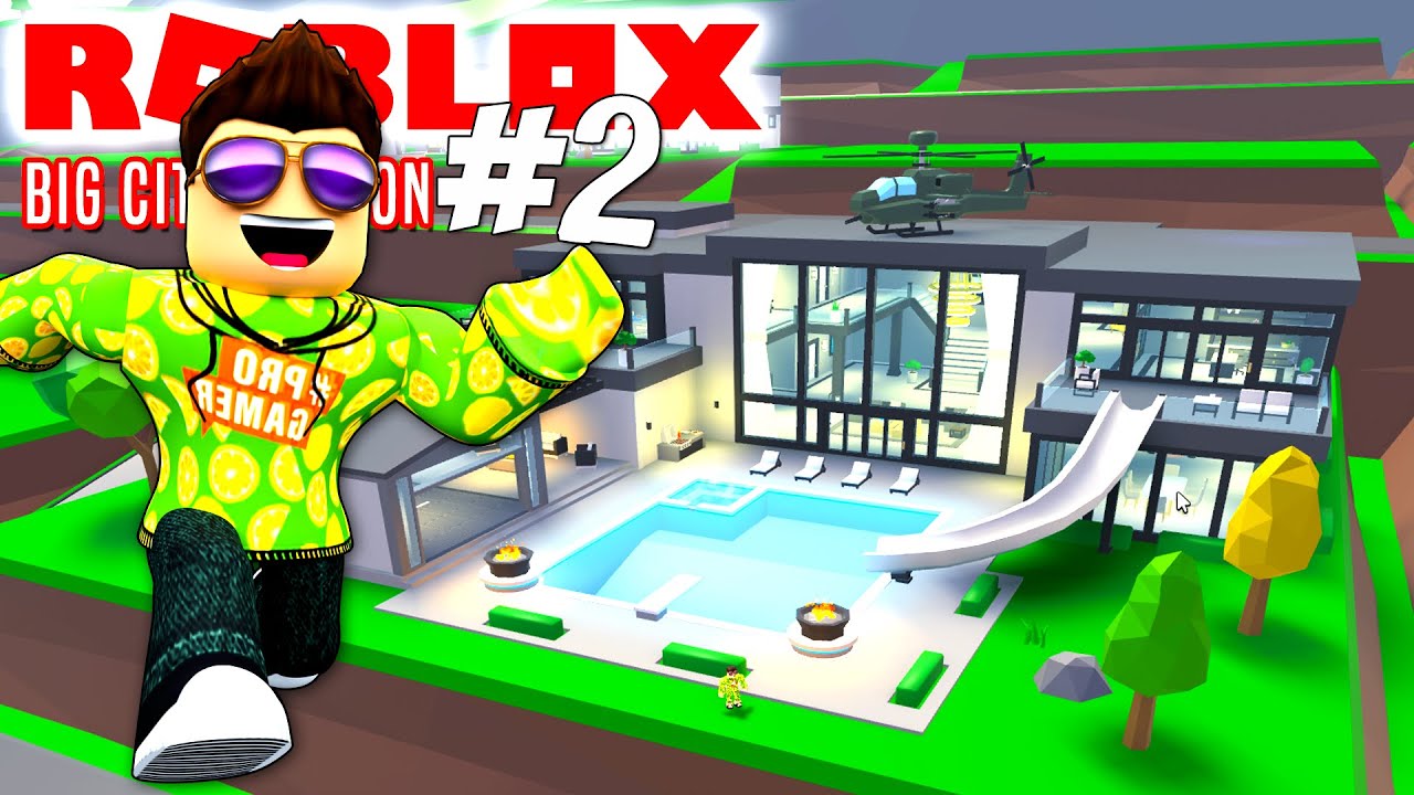 Min *KÆMPE* Mansion i Roblox Big City Tycoon! - YouTube