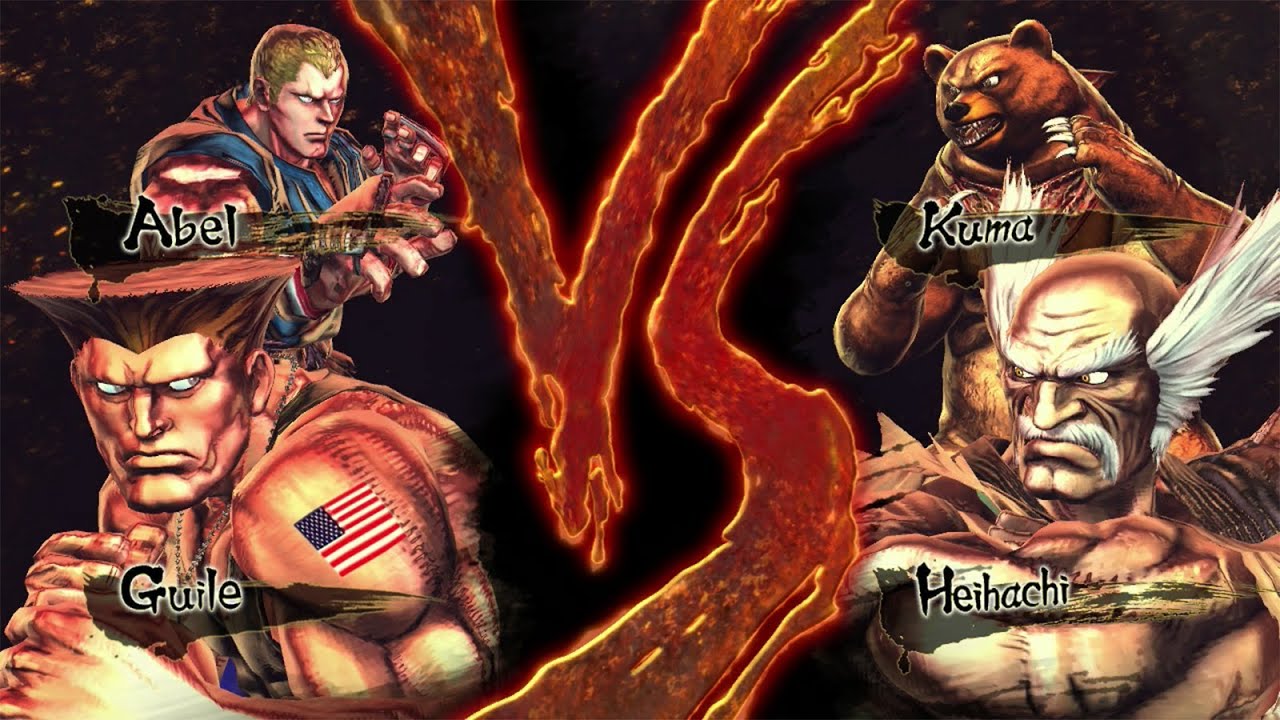 Street Fighter X Tekken: Guile & Abel VS Heihachi & Kuma! - YouTube