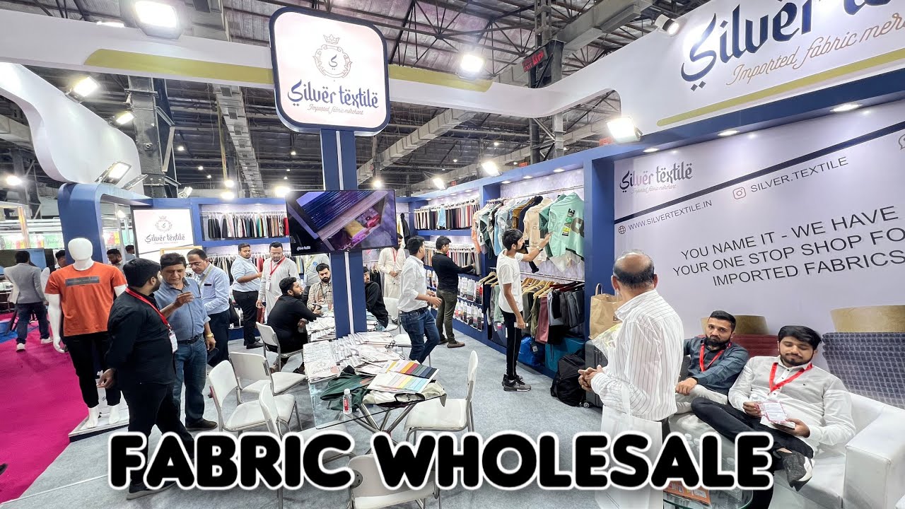 Imported Fabric Wholesale / Silver Textile / All Trending Fabrics - YouTube