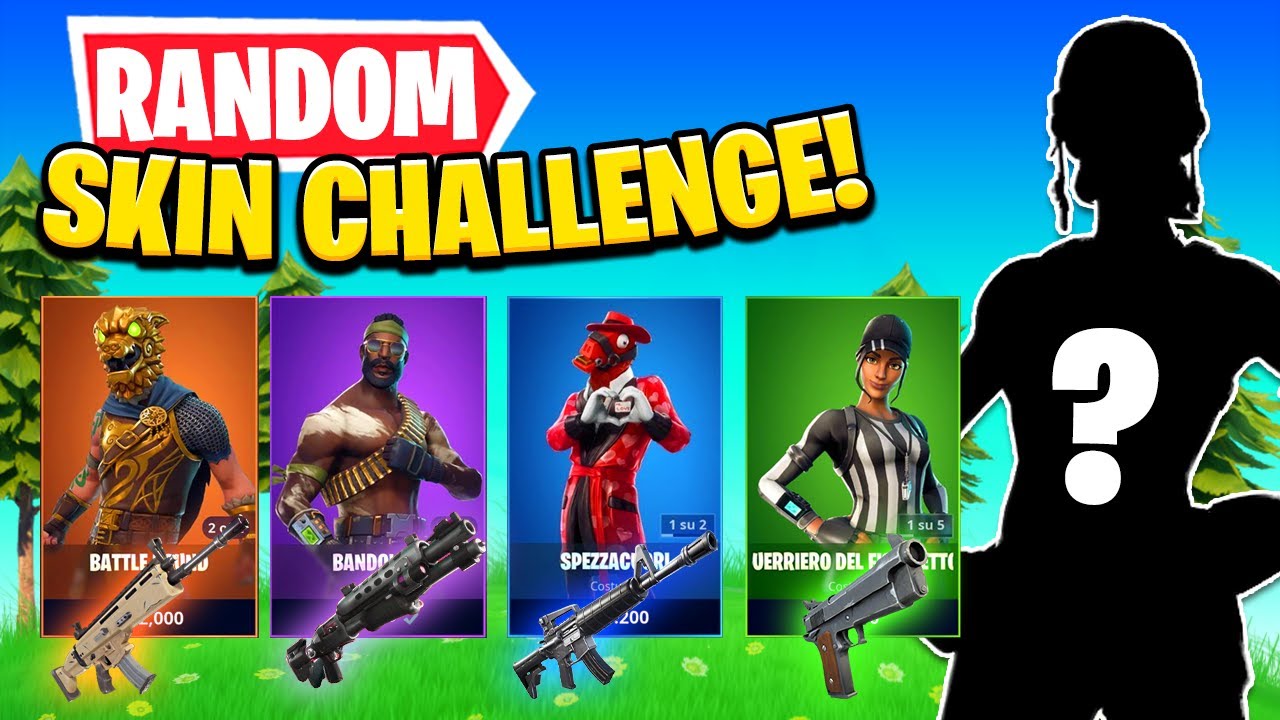 RANDOM SKIN CHALLENGE... O QUASI! - YouTube