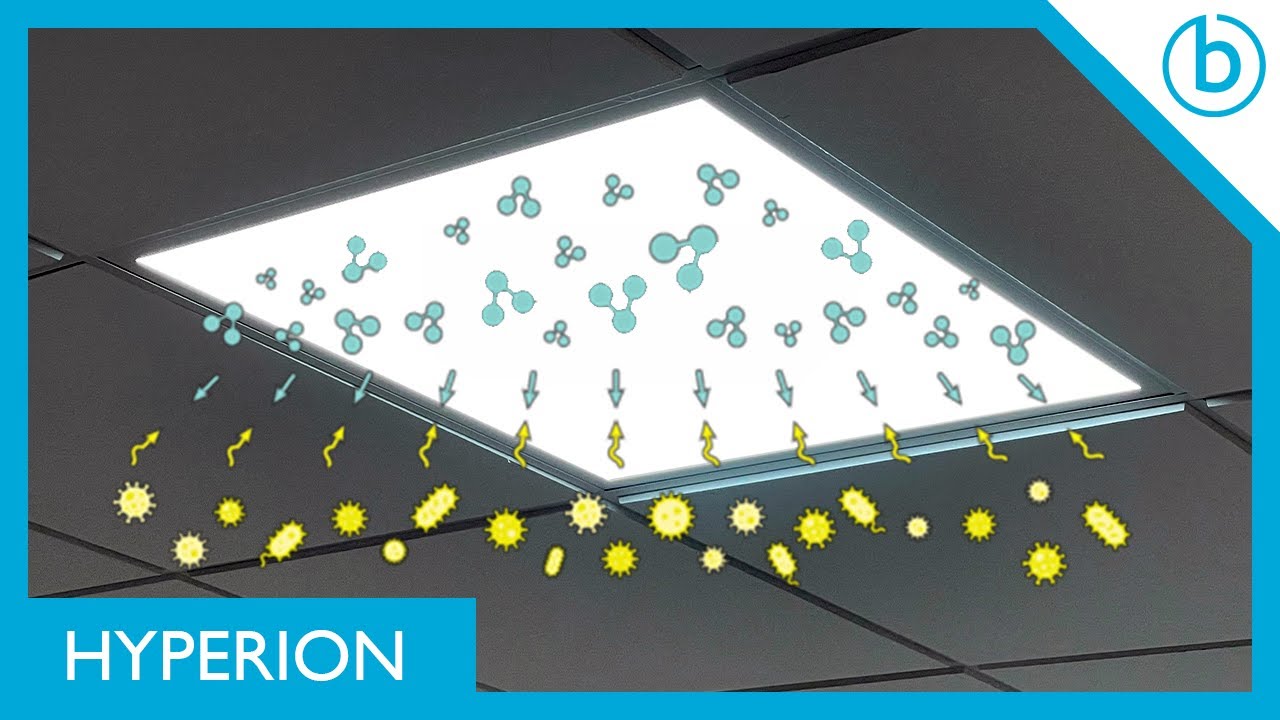 Hyperion Anti-Viral Ceiling Lights - YouTube
