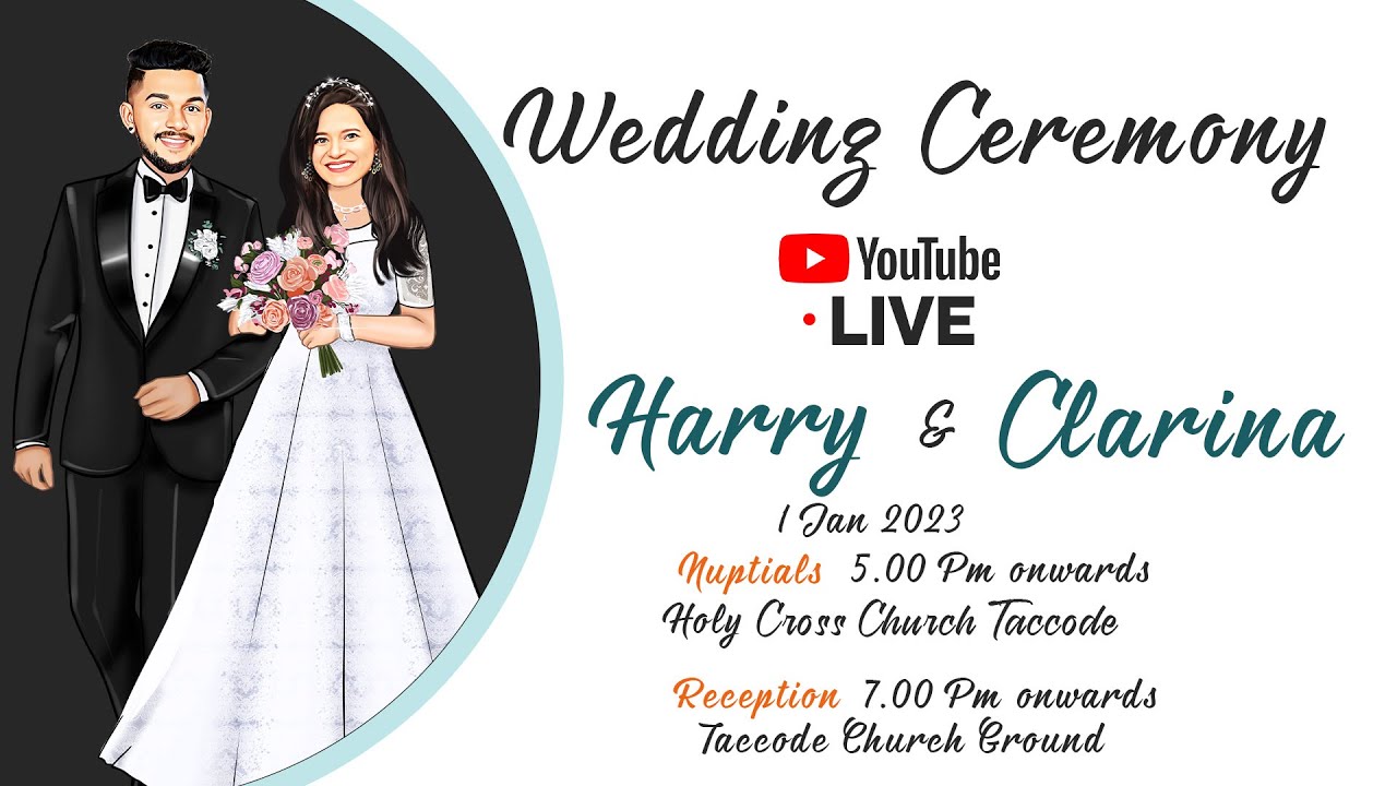 WEDDING LIVE OF Harry Dsouza & Clarina Noronha - YouTube