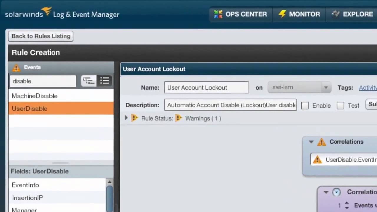 Cómo crear reglas en SolarWinds Log & Event Manager - YouTube