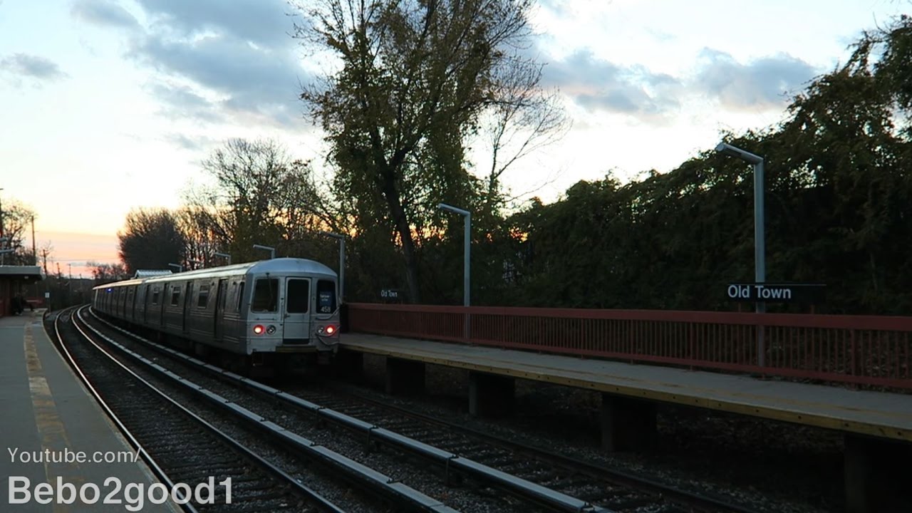 Staten Island Railway: 2 Locals & Express Train at Old Town Station (SI ...