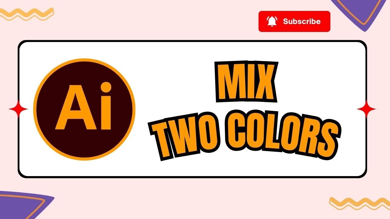 How to Mix Two Colors in Adobe Illustrator - YouTube