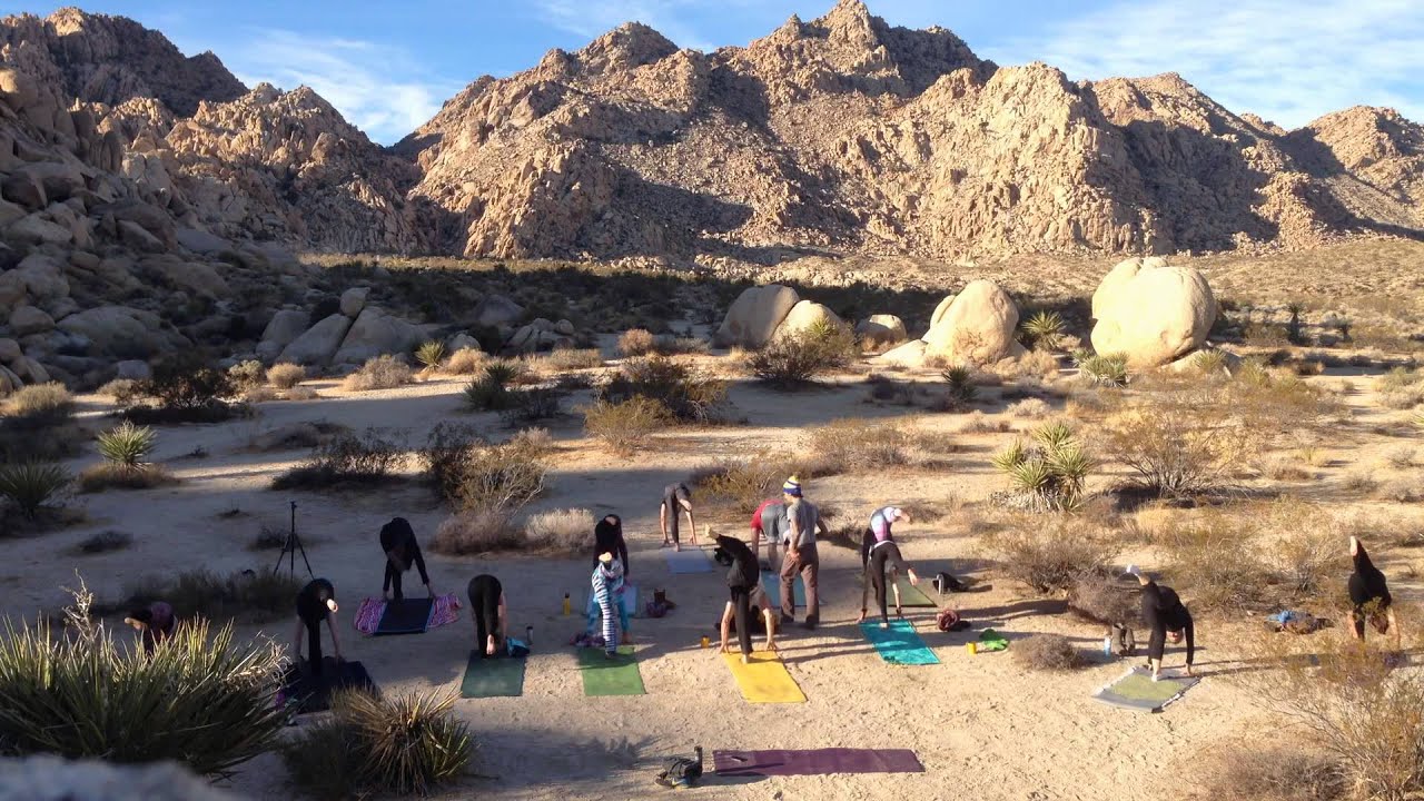 Desert Yoga Teaching - YouTube