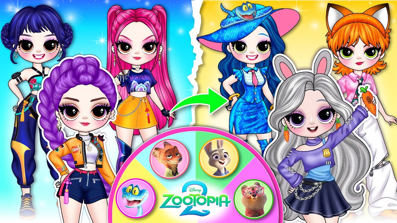 K-Pop Demon Hunters: Rumi, Zoey & Mira Turn Into Zootopia 2 Fashion ...