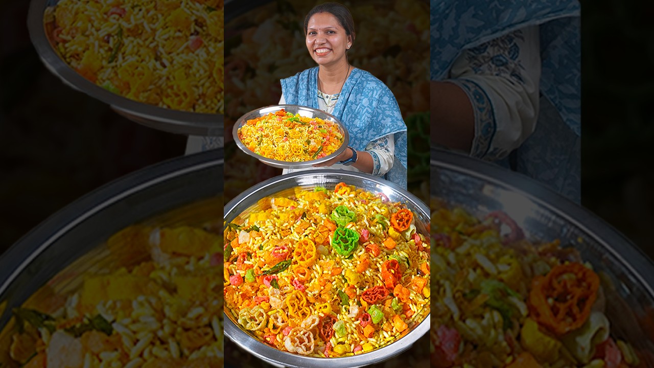 दिवाली में बनाये गुजरती स्टाइल मुरमुरा चिवड़ा | Murmura Chivda Recipe ...