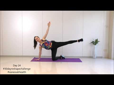 DAY 24 : 30 DAY BODY RESHAPE CHALLENGE | Low Impact Workout Cardio ...