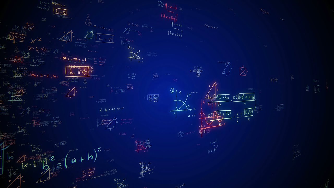 Maths Formula Technology Background 4K VJ Loop Video | No Copyright ...