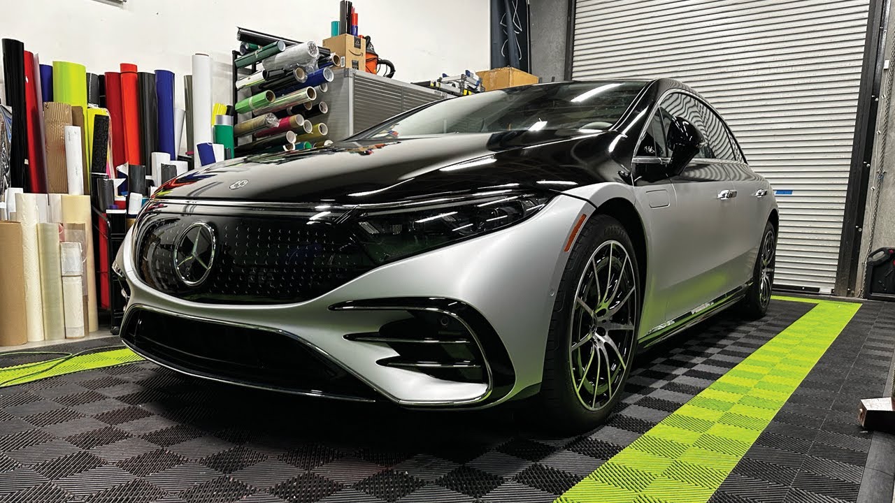 2022 Mercedes Benz EQS - Two Tone Wrap - YouTube