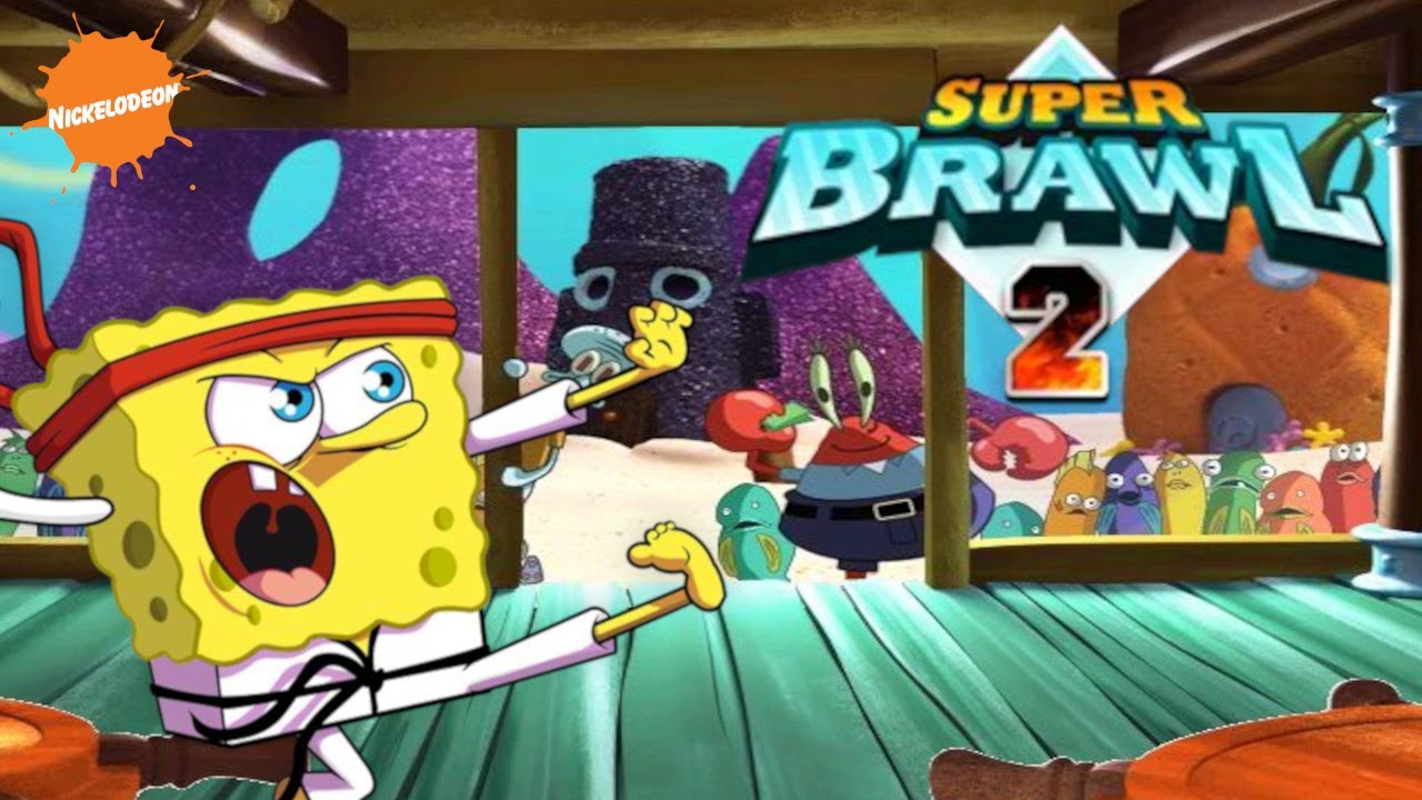 Super Brawl 2 (Nickelodeon) SpongeBob (Classic) Survival Mode ...