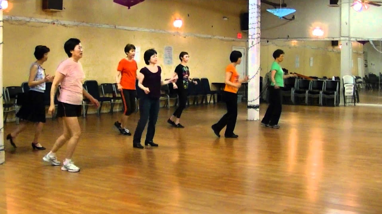 Bust A Move Line Dance (Practice) - YouTube