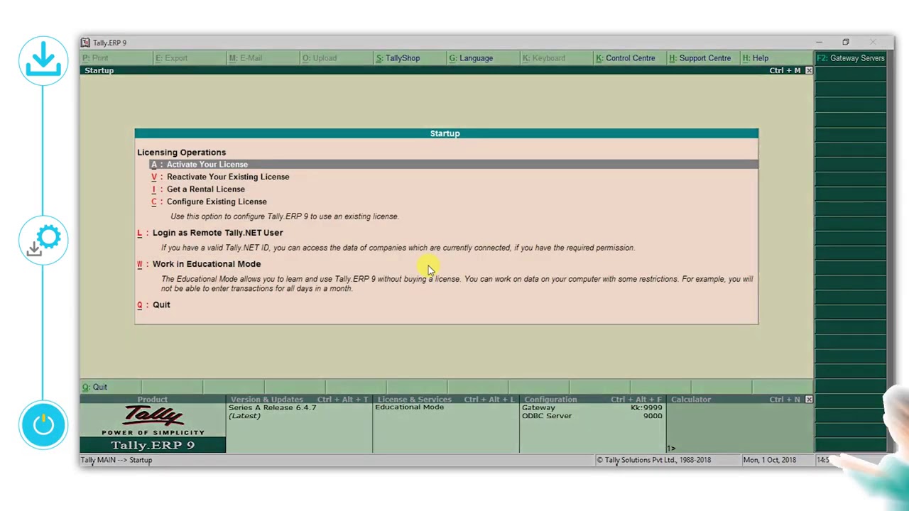 Tally install and activation process - YouTube