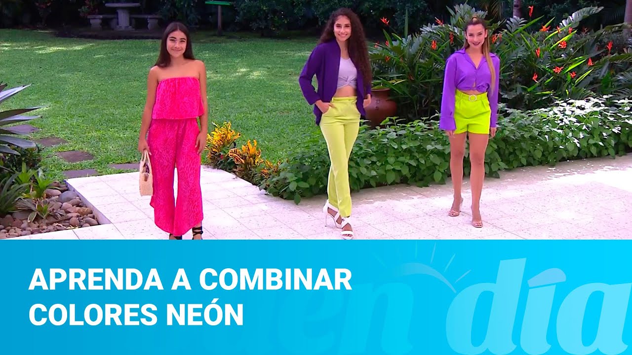 Aprenda a combinar colores neón - YouTube
