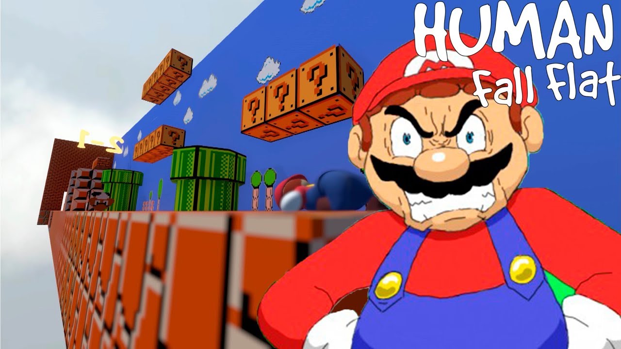 MARIO BROS EN HUMAN FALL FLAT PARKOUR EL JUEGO MAS DESESPERANTE - YouTube